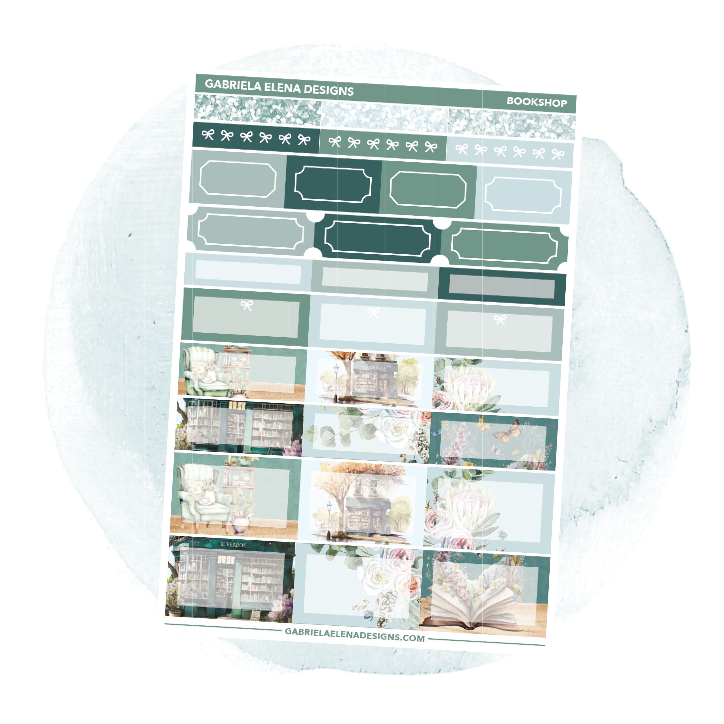 Book Shop // Planner Sticker Kit / Sticker Kit / Foil Full Weekly ...