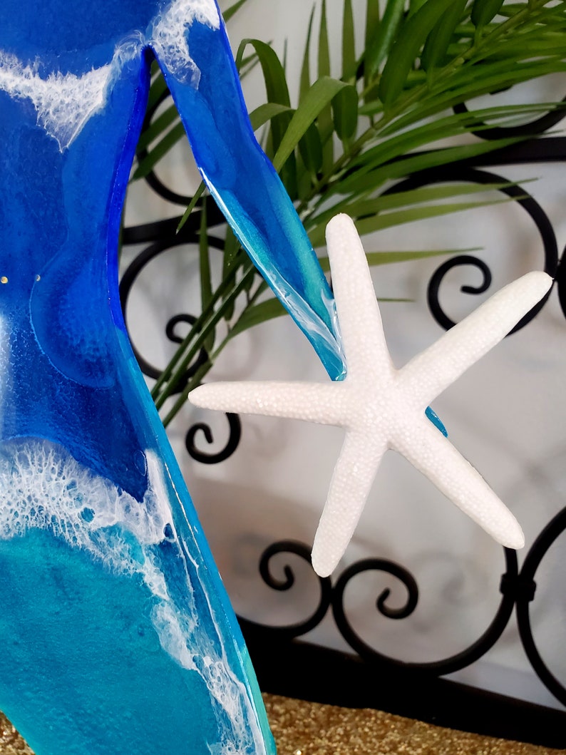 Large Mermaid Resin Beach Art Wall Hanging, Mermaid Decor, Mermaid ...