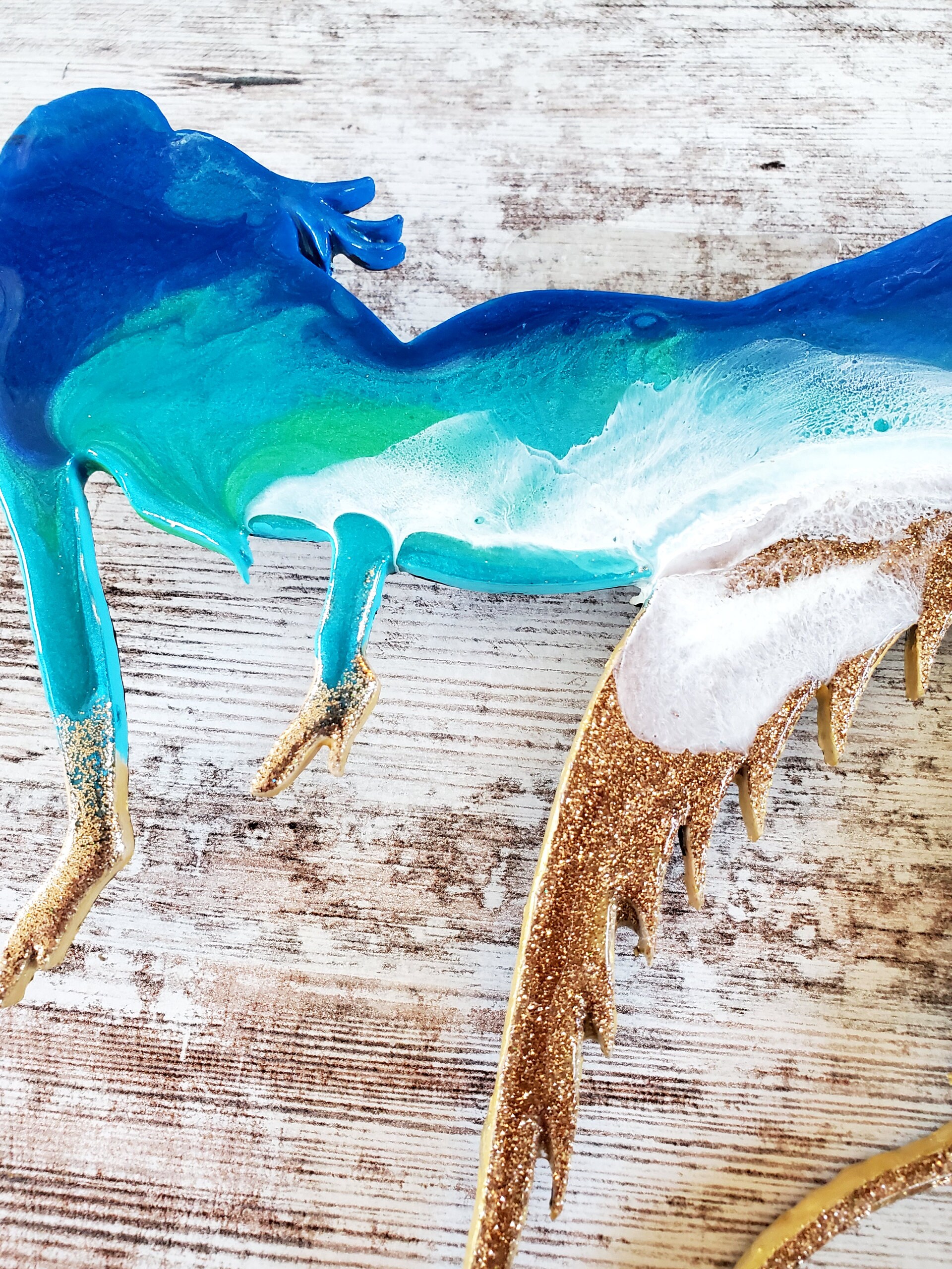 Mermaid Beach Art Wall Hanging, Mermaid Ocean Art, Mermaid Decor ...