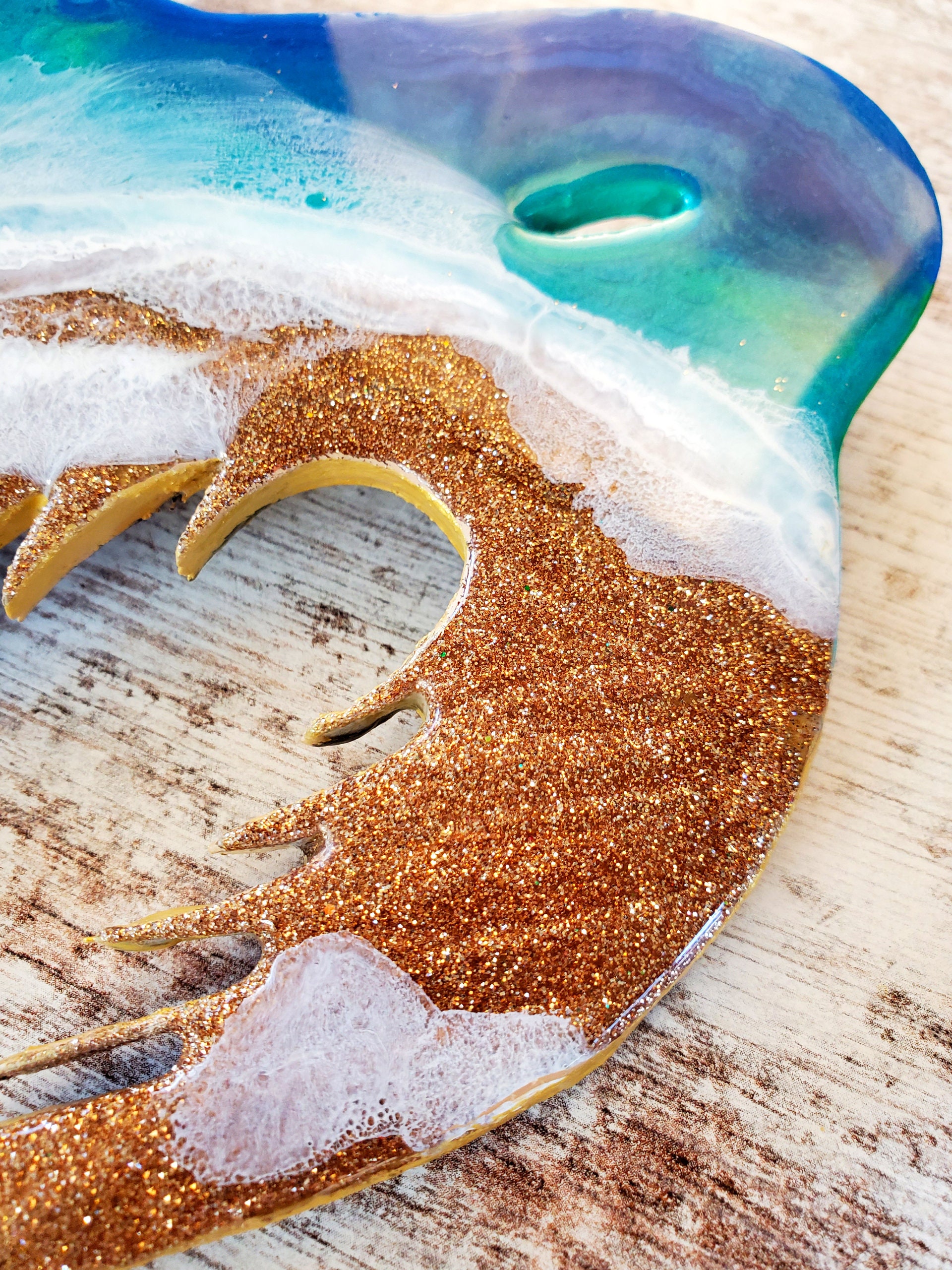 Mermaid Beach Art Wall Hanging, Mermaid Ocean Art, Mermaid Decor ...