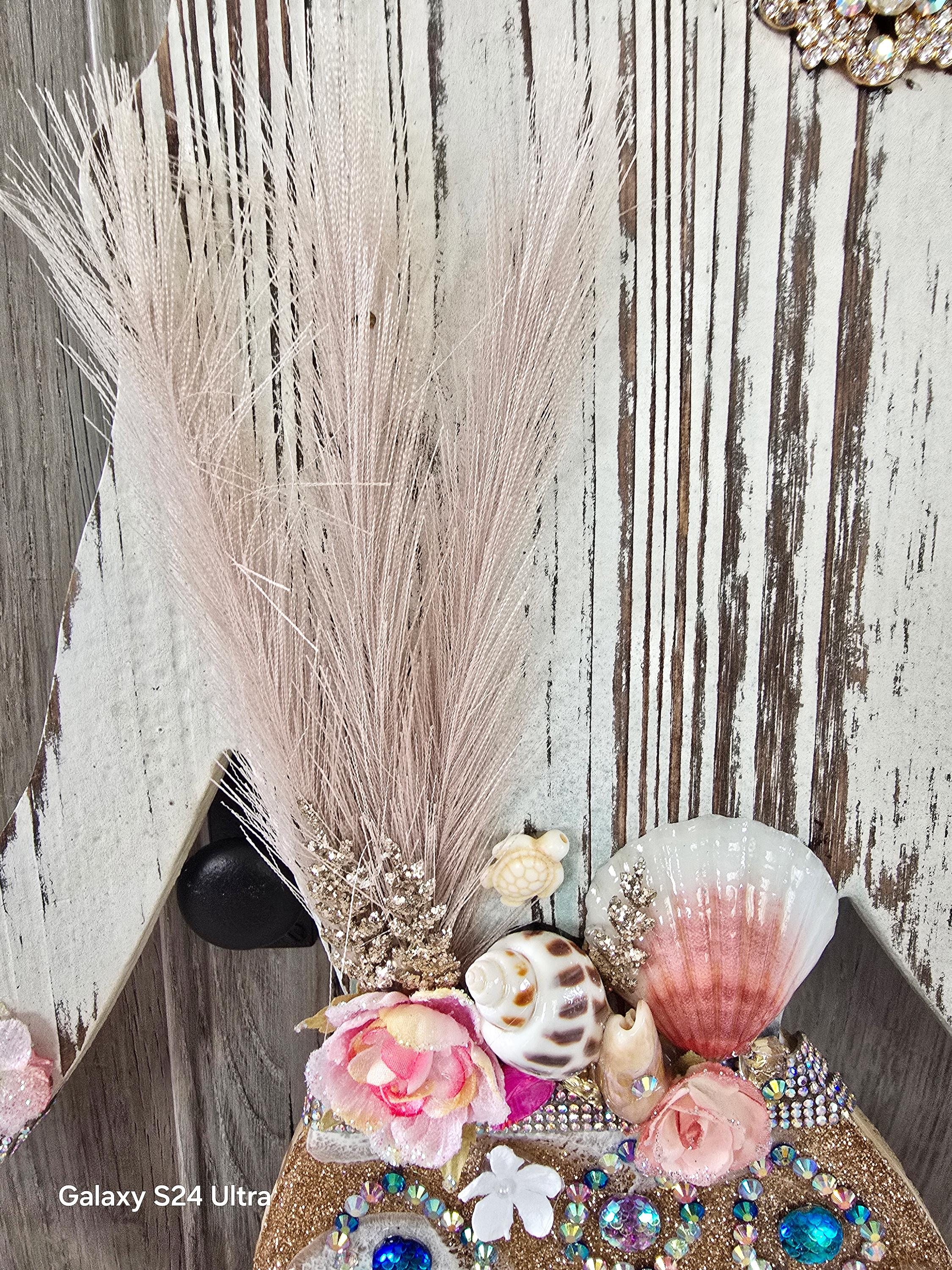 Gold Mermaid Wall Art With Gems, Glitter, Embellishments and Epoxy ...