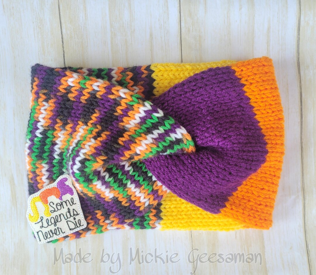Sanderson Sisters Hocus Pocus Inspired Knit Twisted Headwrap-earwarmer ...