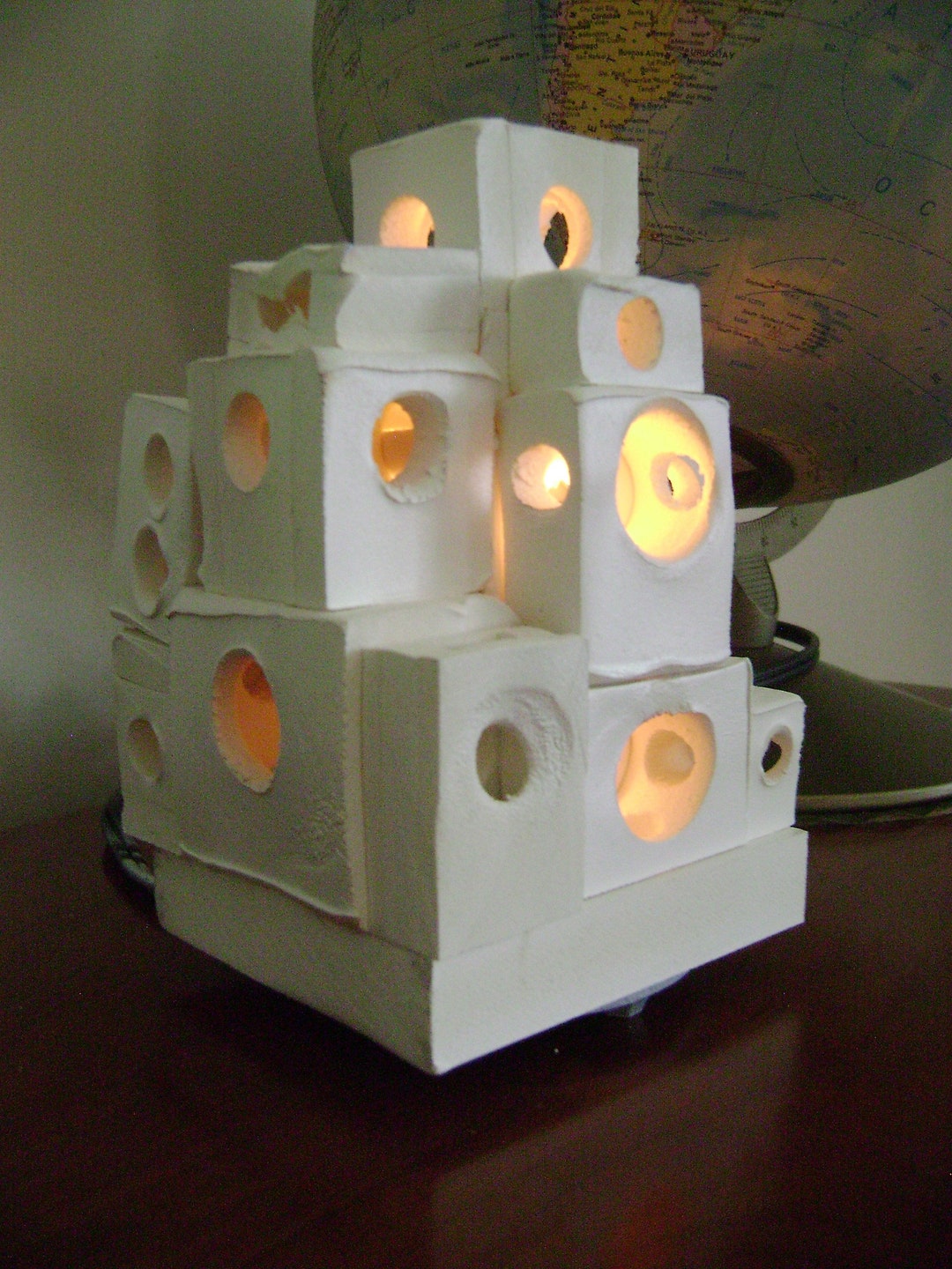 Table Sculpture/pvc Art/desktop Art/architectual Art/titled Villa - Etsy