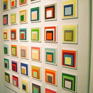 Wall Sculpture/ode to the Square/mixed Media/office Art/titled Ode to ...