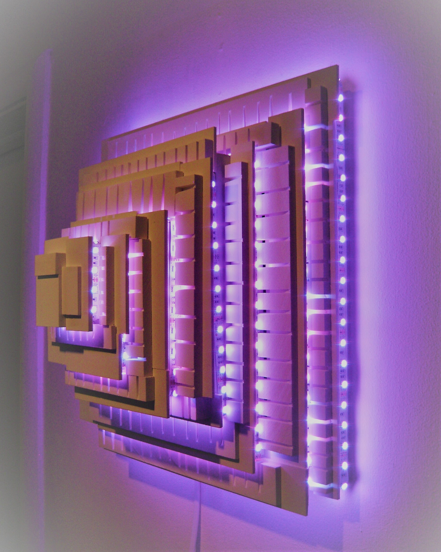 Led Pvc Wall Sculpture/light Sculpture/architectual Wall | Etsy