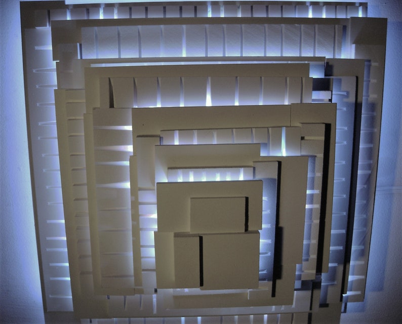 Led Pvc Wall Sculpture/light Sculpture/architectual Wall - Etsy