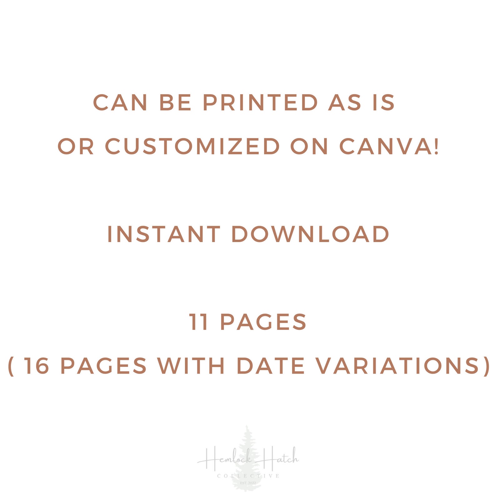 Content Planner Template - Social Media Content Planner - Digital ...