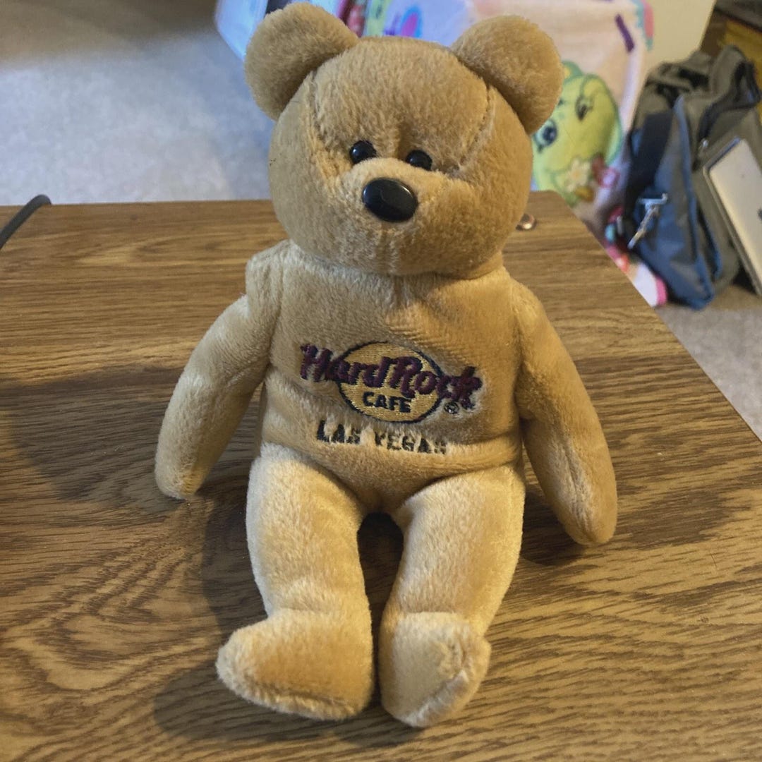 Vintage Hard Rock Cafe Collectors Series 8" Teddy Bear Isaac Beara, Las ...