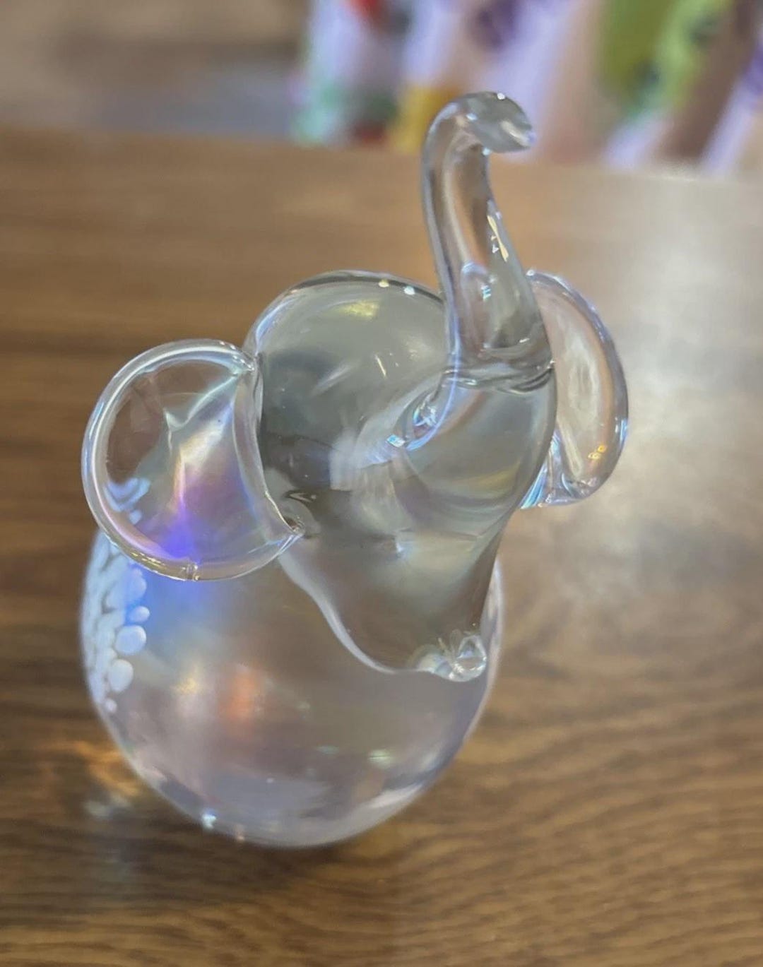 Elephant Glass Figurine 4"t Albert E Price 1989 Made in Taiwan - Etsy