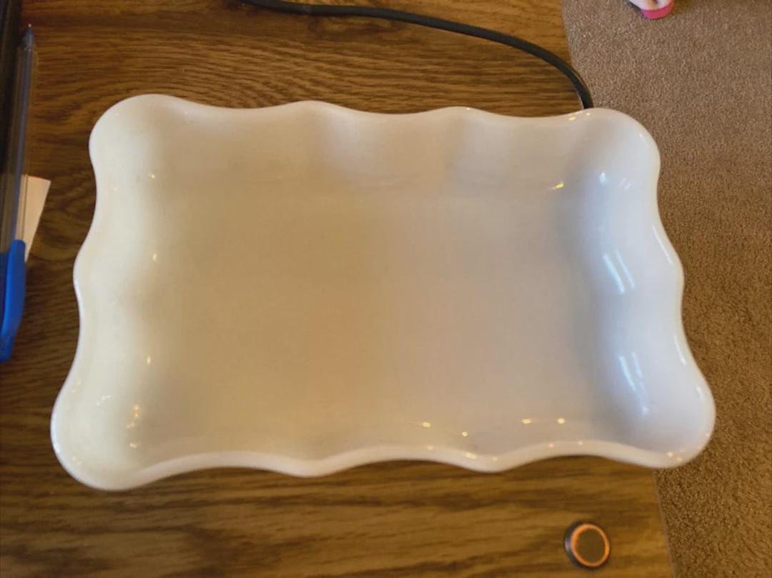 1940's Inarco USA White Milk Glass Candy Dish - Etsy
