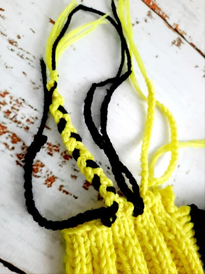 Wool Hat With Long Bobble Strings, Knitted Funky Ski Hat, Custom Merino ...