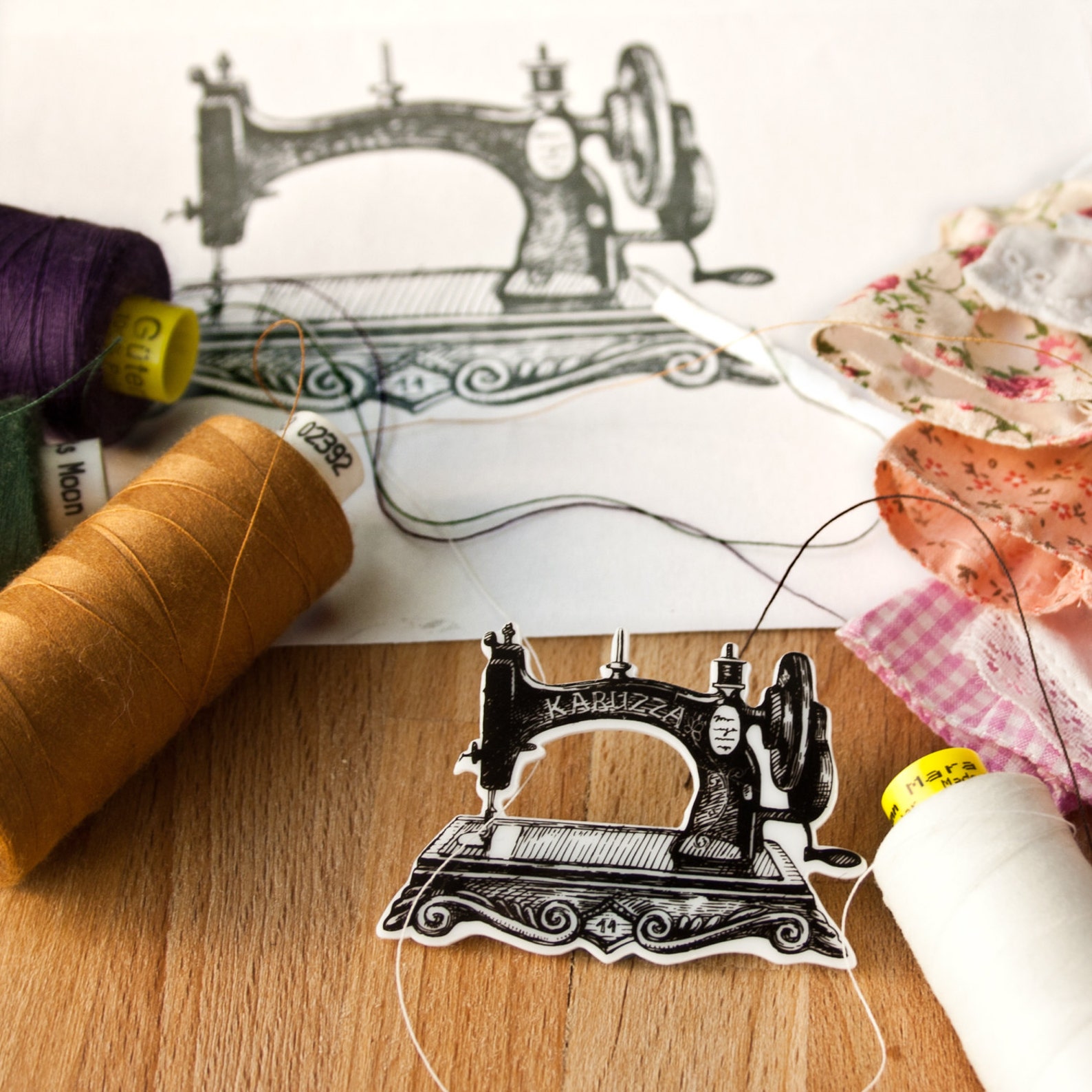 Brooch Sewing Machine,antique Sewing Machine,gift for Mom,sewing Gifts ...