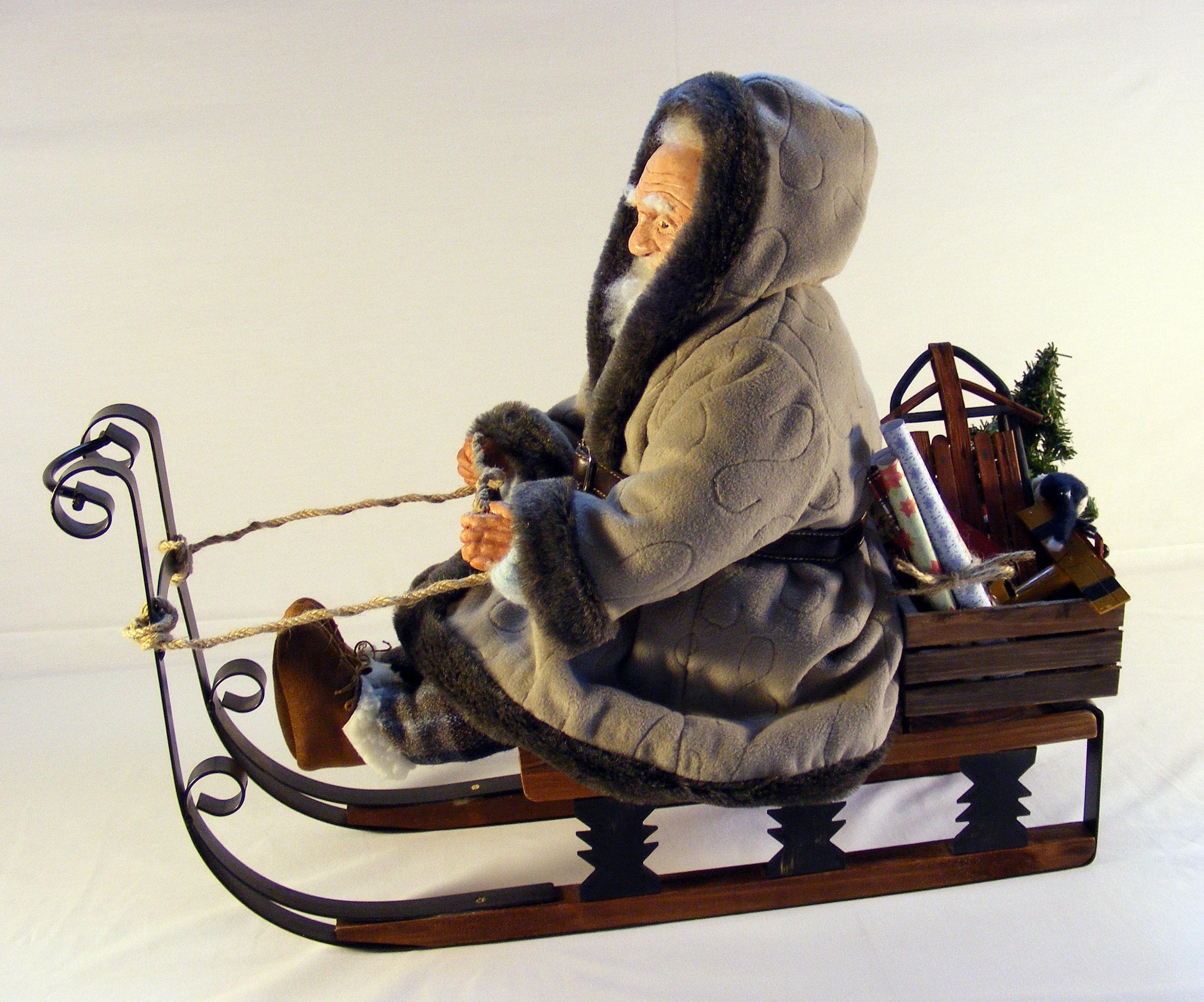 Large Santa Claus Figurine Victorian Christmas Decoration St. Nicholas ...