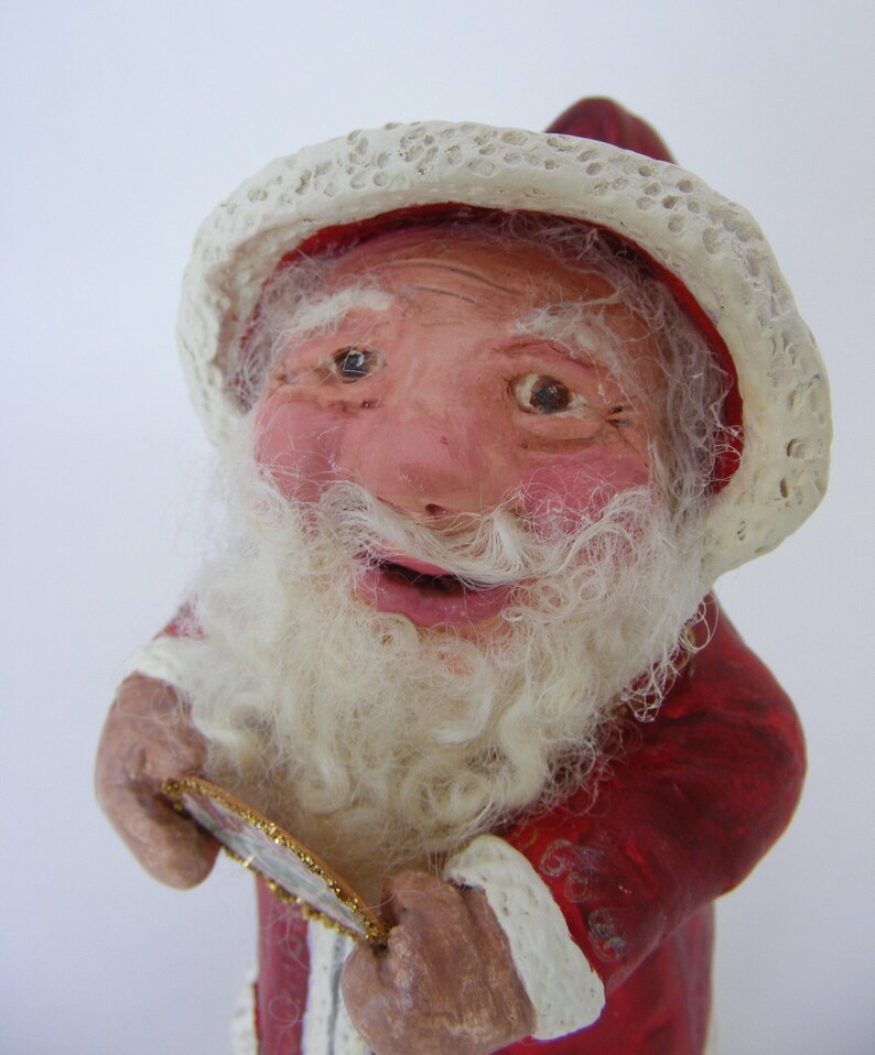 Father Christmas Figurine Santa Claus Art Doll Christmas - Etsy