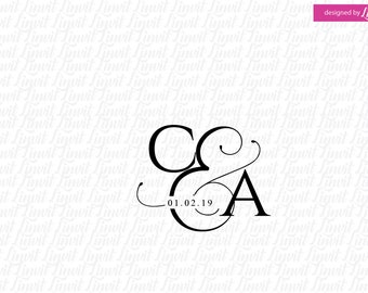 Wedding monogram | Etsy