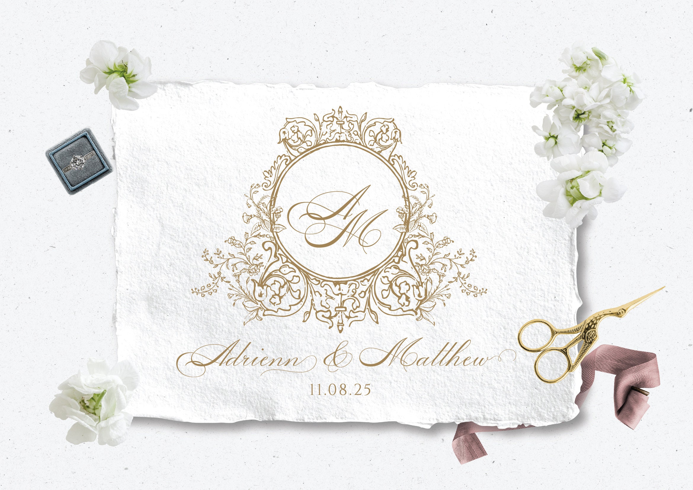 Vintage Wedding Logo Luxury Wedding Logo Luxury Wedding | Etsy