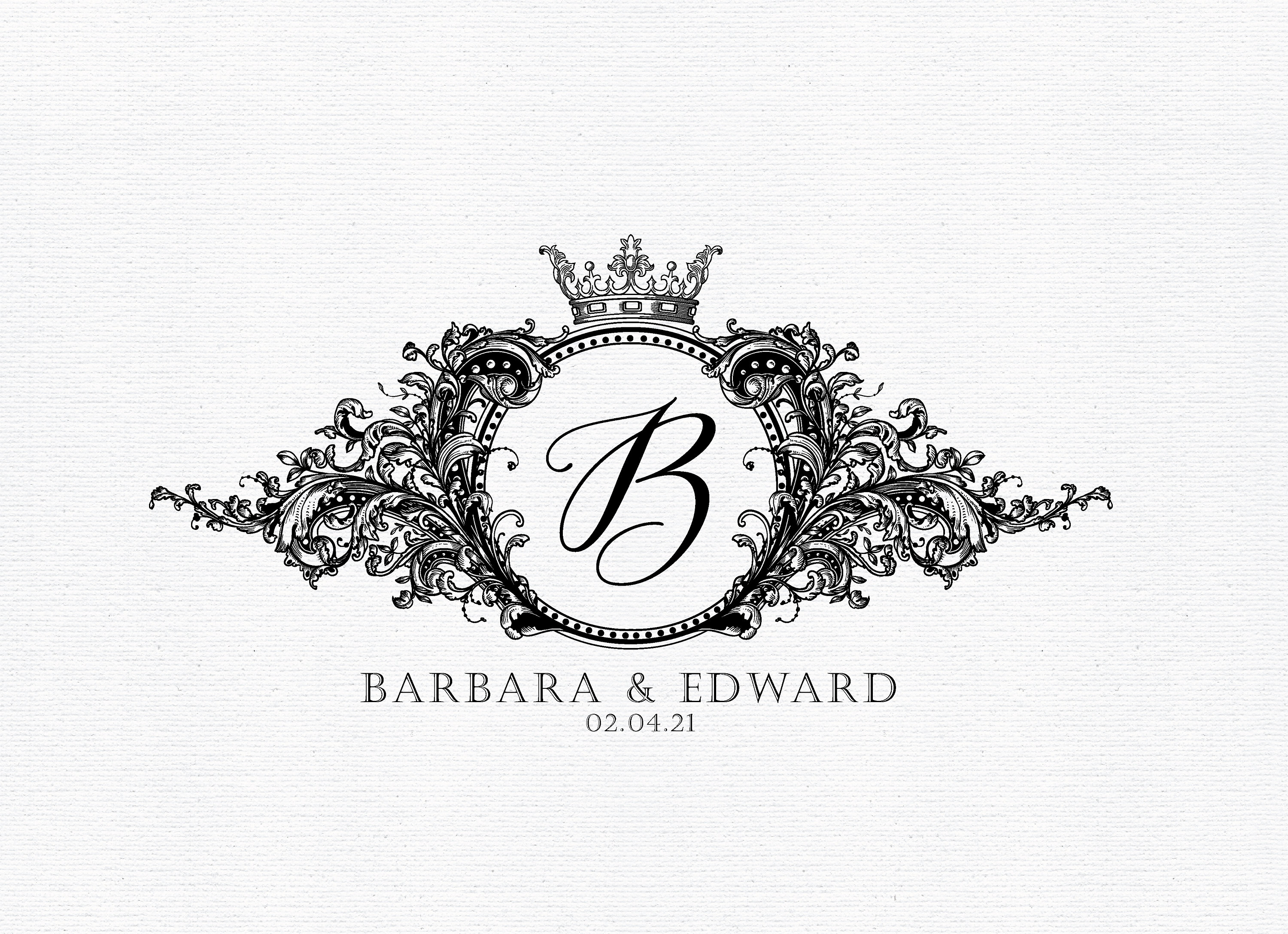 Royal Logo Crown Logo Royal Wedding Logo Wedding Emblem | Etsy Canada