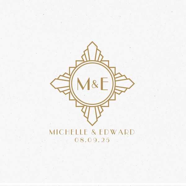 Gatsby Monogram - Etsy