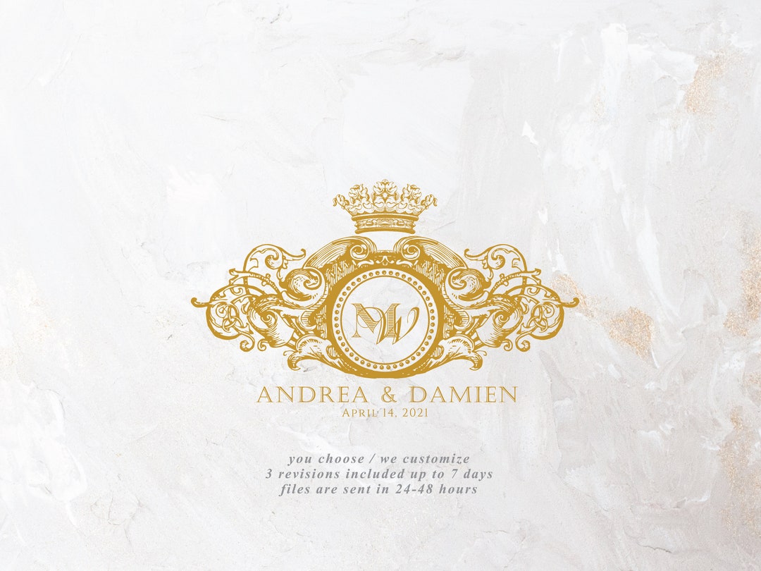 Classic Wedding Logo, Vintage Logo, Vintage Monogram, Logo, Logo Design ...