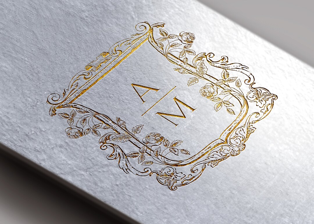 Vintage Style Monogram Wedding Crest for Unique Wedding Invitations and ...
