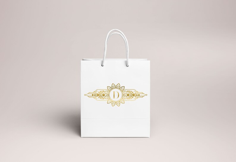 Art Deco Wedding Logo Great Gatsby Wedding Monogram Art Deco - Etsy