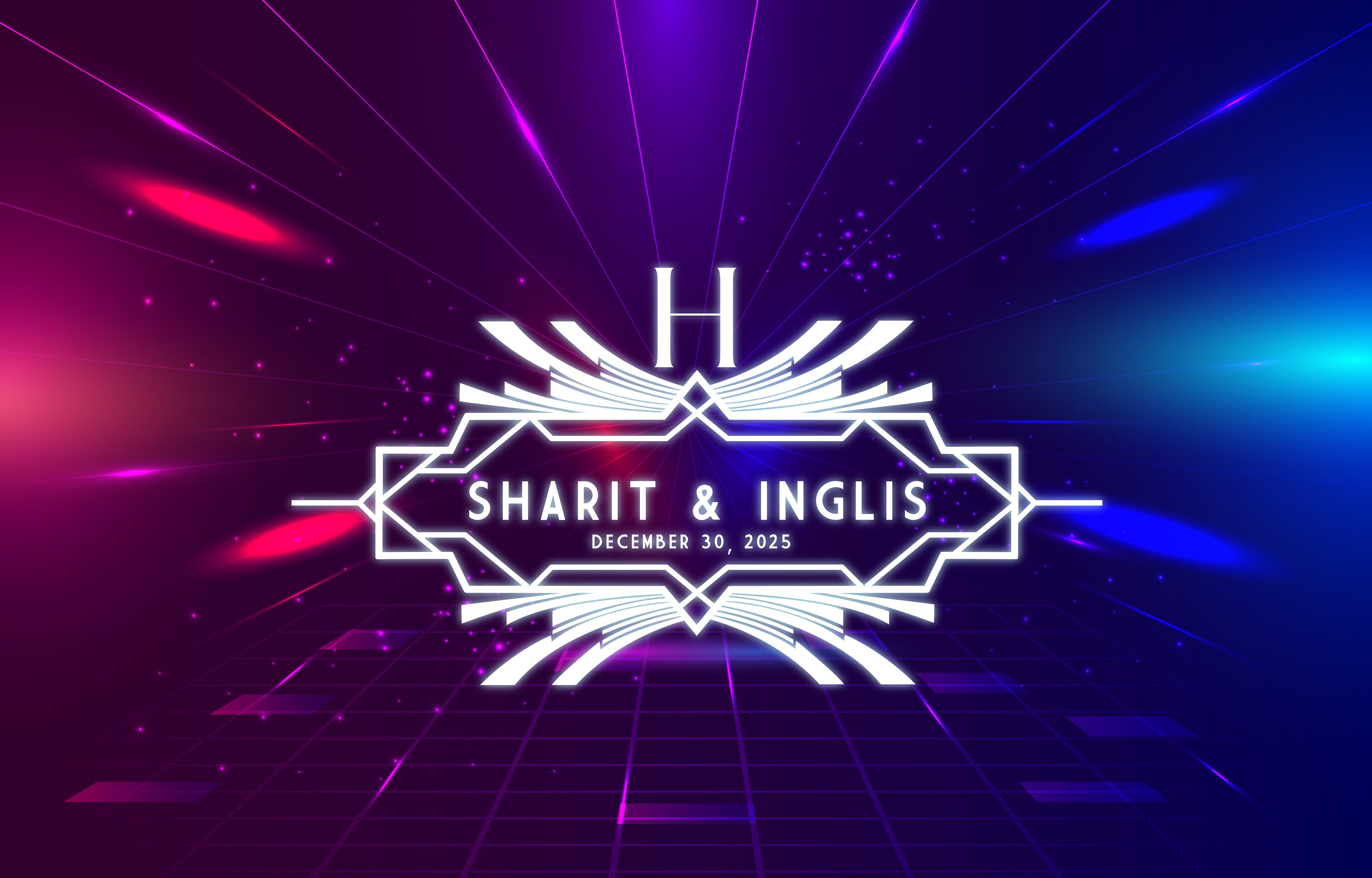 Art Deco Wedding Logo Great Gatsby Wedding Monogram Art Deco - Etsy