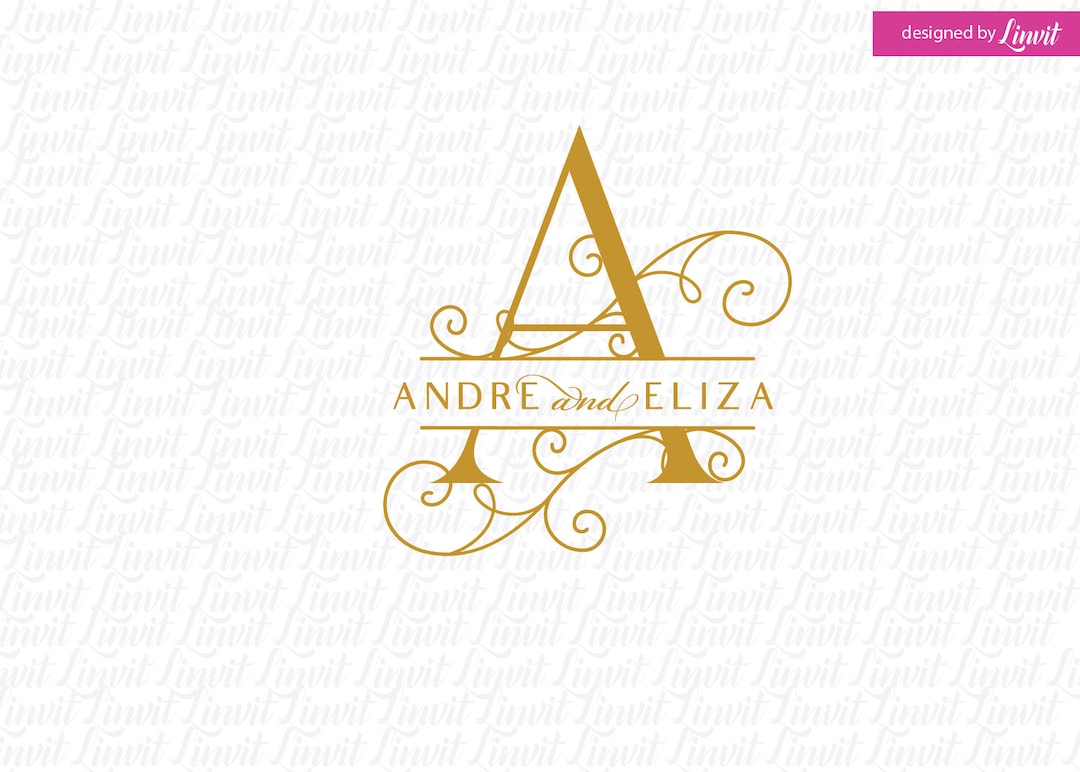 Custom Logo Design Wedding Couple Logo for Wedding Welcome Sign and ...