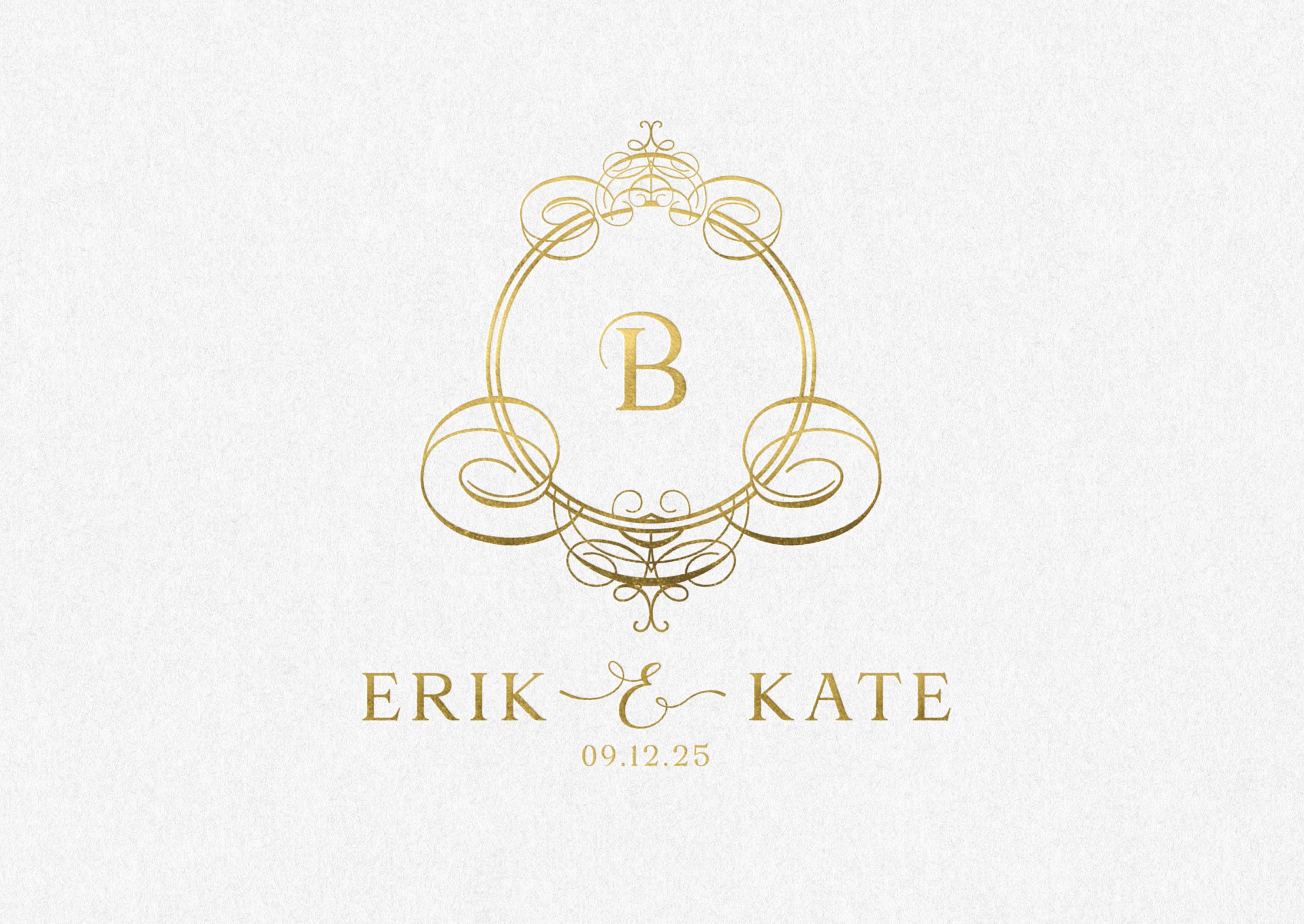 Modern Wedding Logo SVG: Line Art Monogram Crest (digital Download) - Etsy