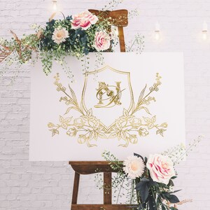 Custom Crest, Wedding Crest, DIY Wedding Logo, Editable Monogram ...