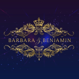 Elegant Indian Wedding Logo, Indian Wedding Monogram, Royal Logo, Royal ...