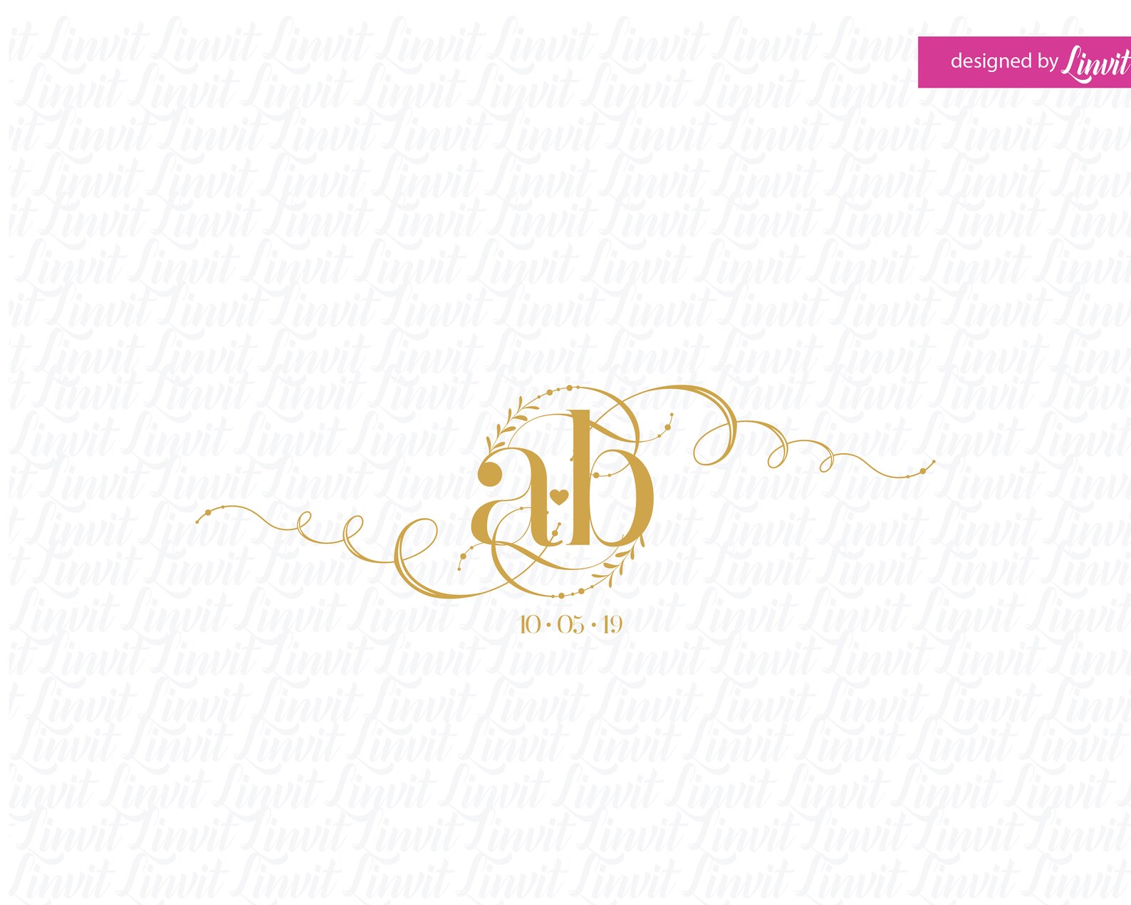 Monogram Frame Svg Wedding Svg Designs Wedding Svg Crown - Etsy