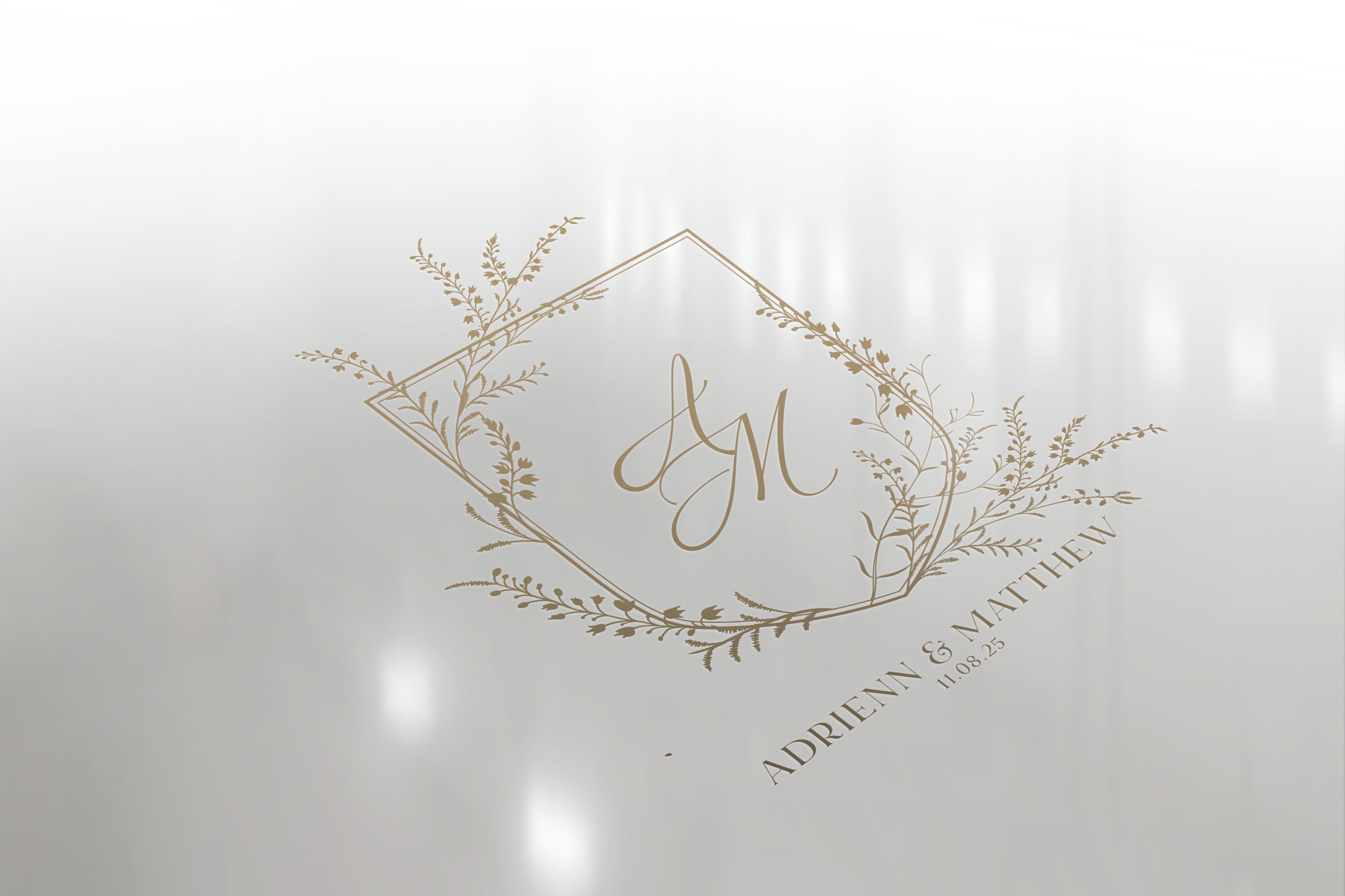 Modern Wedding Logo Timeless Wedding Logo Editable Wedding | Etsy