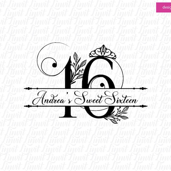 Sweet 16 Svg - Etsy