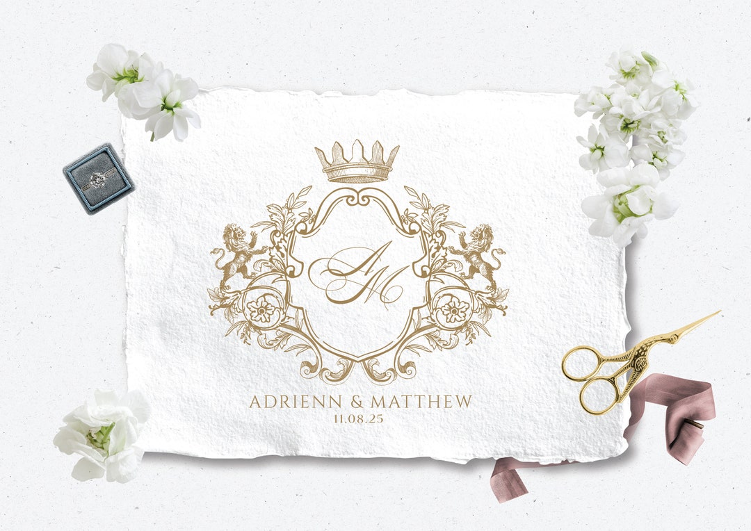 Custom Wedding Logo Design for Unique Wedding Invitations and Wedding ...