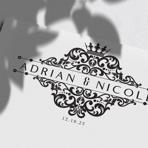 Elegant Wedding Logo Design, Unique Wedding Logo Frames, Logo Gifts - Etsy