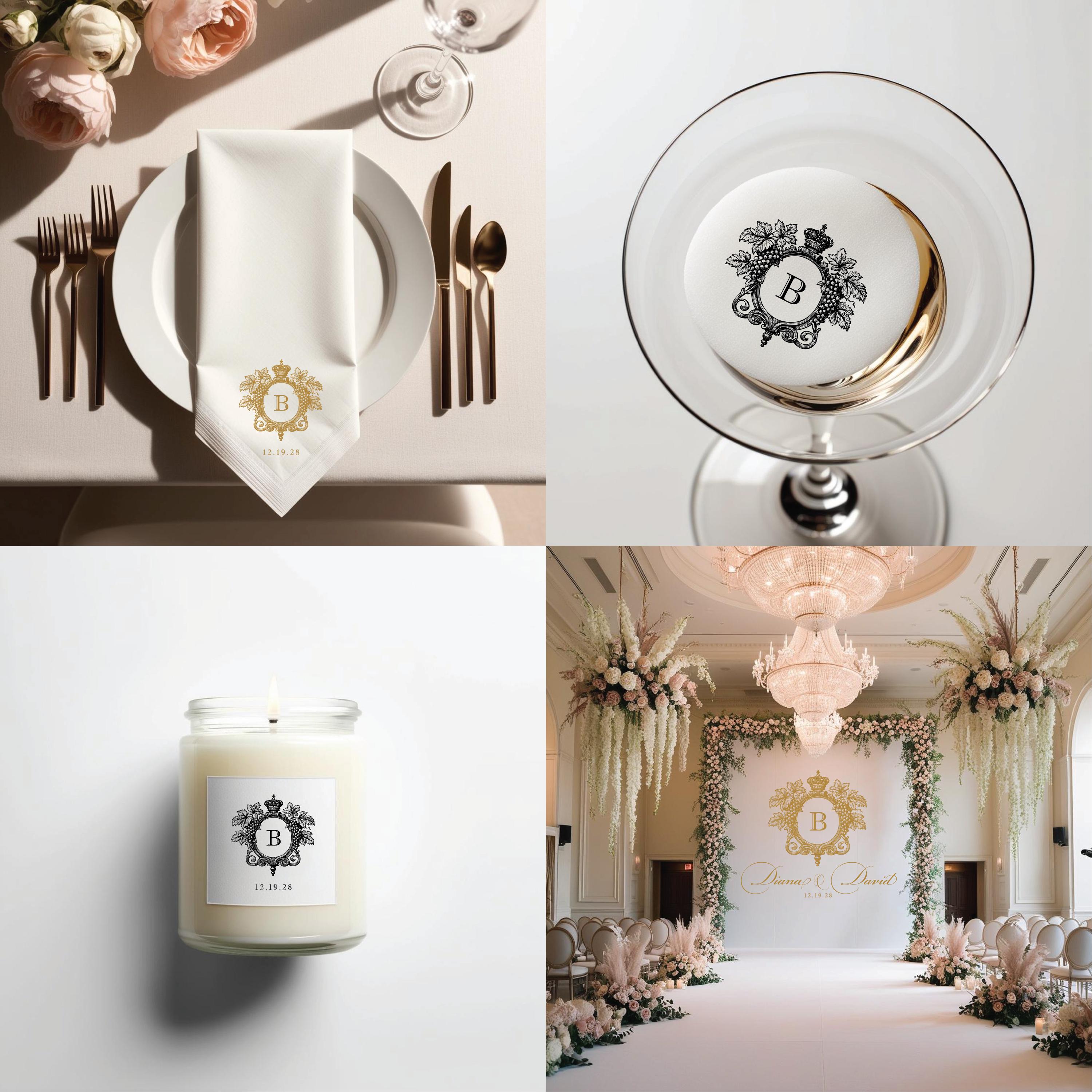 Wedding Logo, Wedding Logo Design, Custom Wedding Logo, Wedding ...