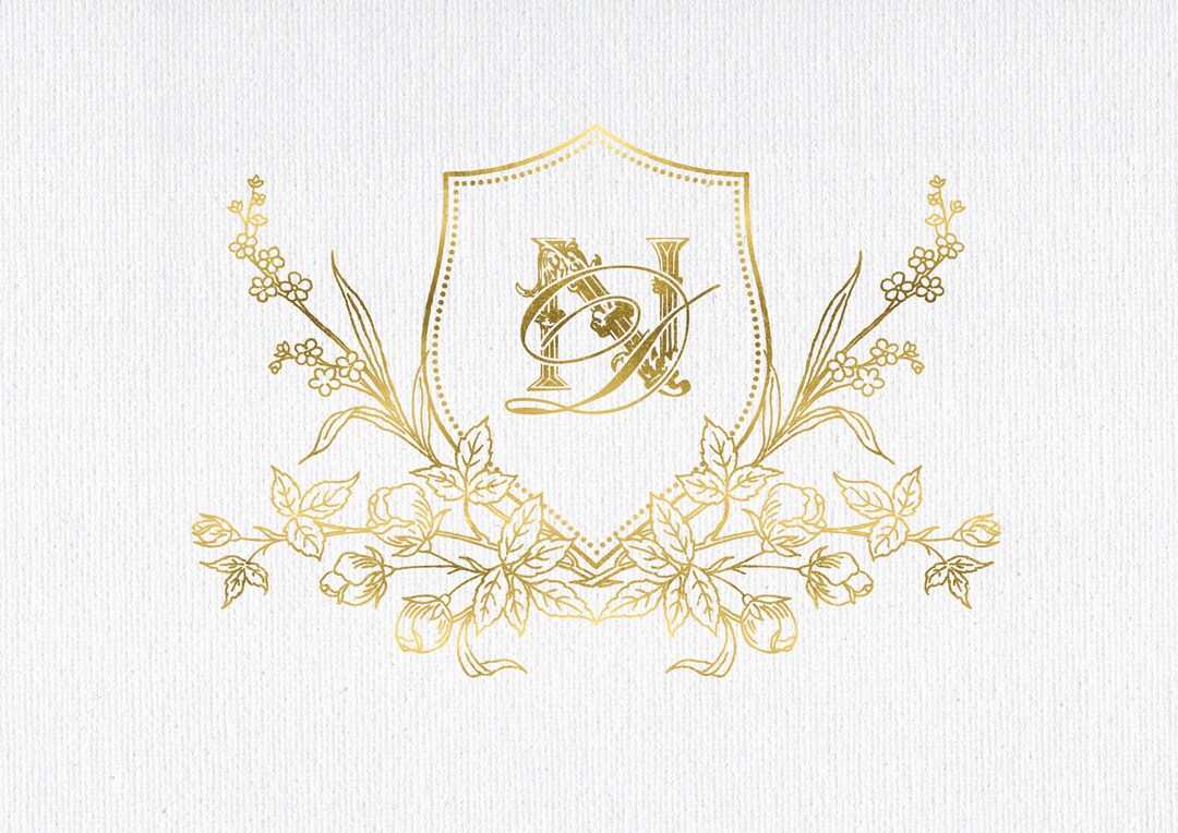 Custom Crest, Wedding Crest, DIY Wedding Logo, Editable Monogram ...