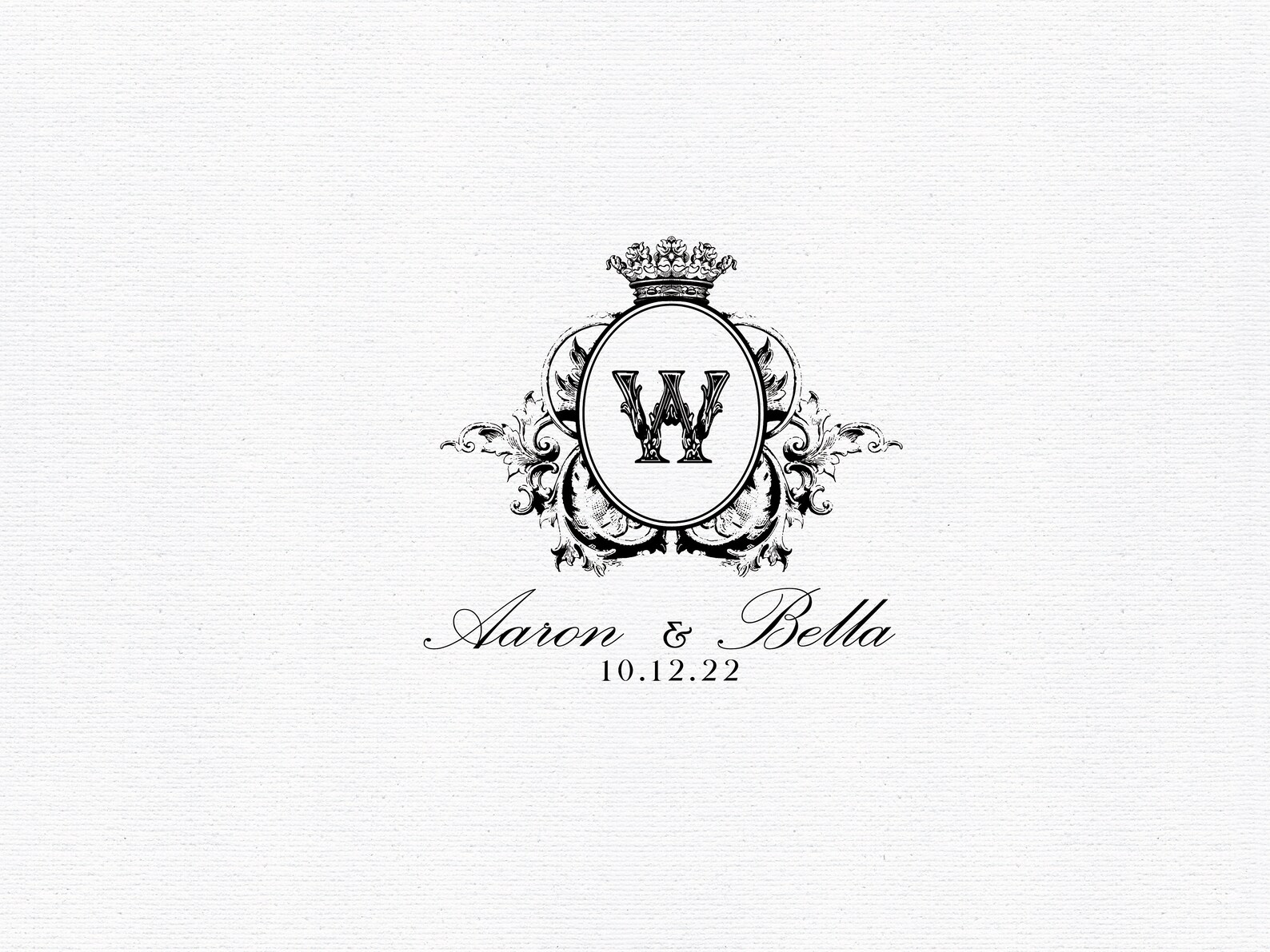 Royal Logo Crown Logo Royal Wedding Logo Wedding Emblem | Etsy