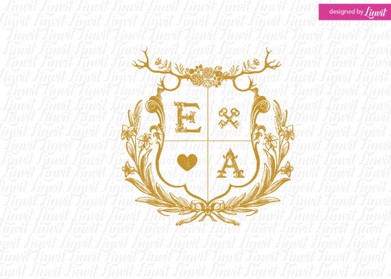 Rustic Wedding Logo Design Rustic Wedding Logo Personalised Etsy