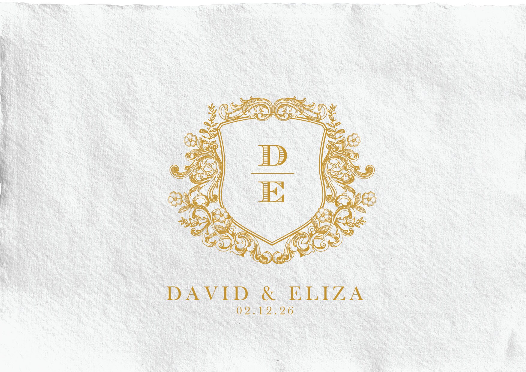 Custom Wedding Logo Wedding Crest Elegant Wedding Crest - Etsy