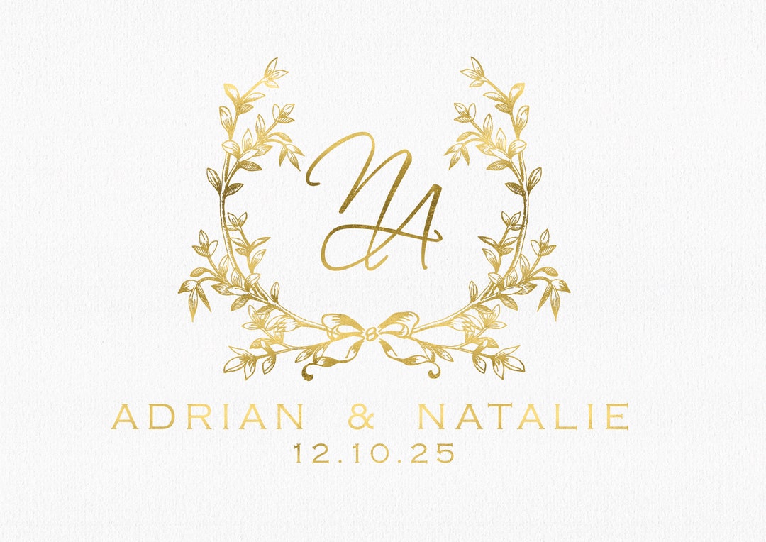 Wedding Logo Vintage Logo Vintage Monogram Wedding Design - Etsy