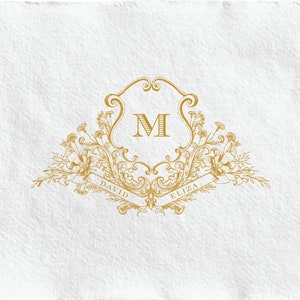 Custom Wedding Crest Design for Acrylic Wedding Invitations and Unique ...