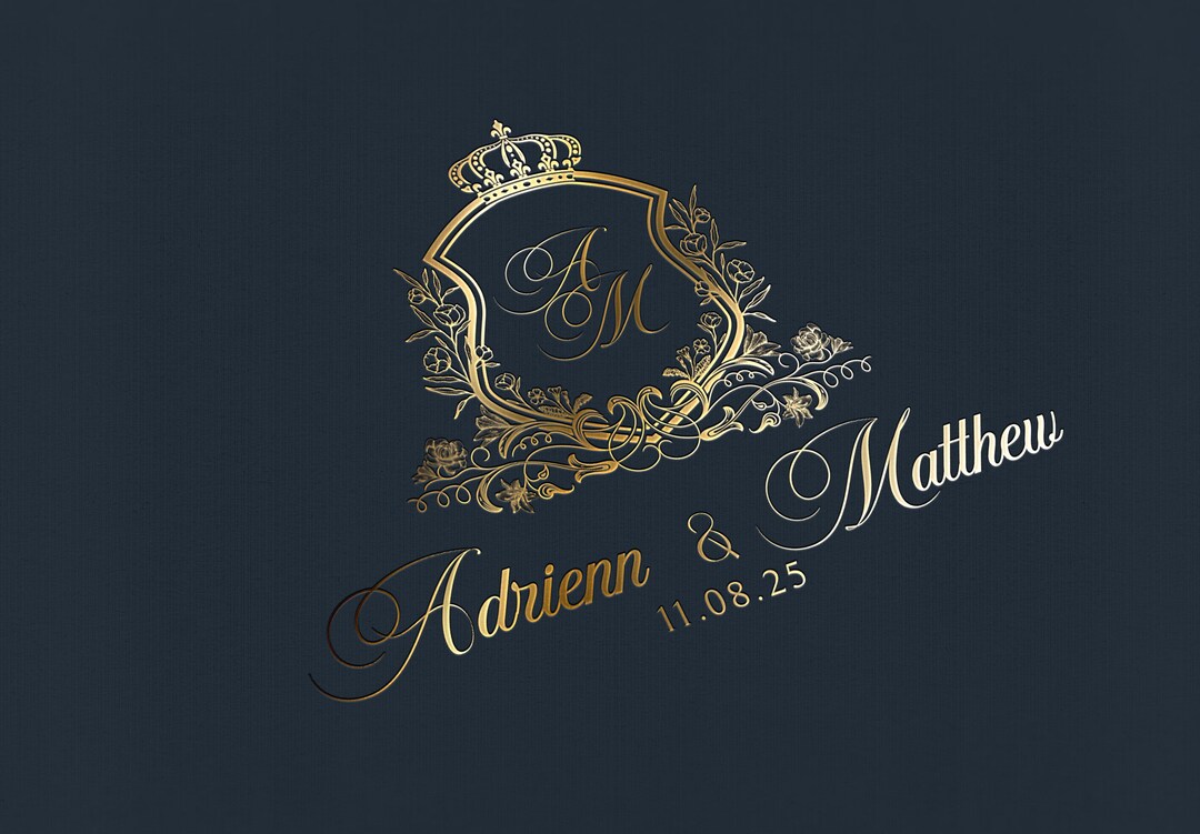 Wedding Logo, Wedding Monogram, Wedding Monogram Logo, Luxury Wedding ...