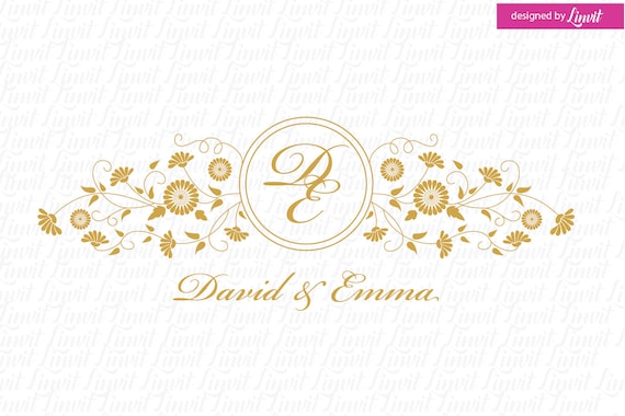 Wedding Logo Wedding Monogram Wedding Mongram Logo Custom | Etsy