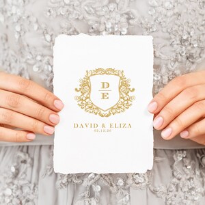 Custom Wedding Logo Wedding Crest Elegant Wedding Crest - Etsy