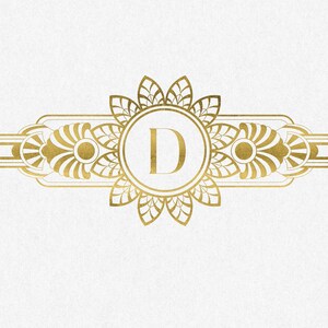 Art Deco Wedding Logo, Great Gatsby Wedding Monogram, Art Deco Wedding ...
