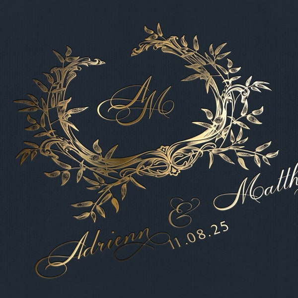 Custom Wedding Monogram - Etsy