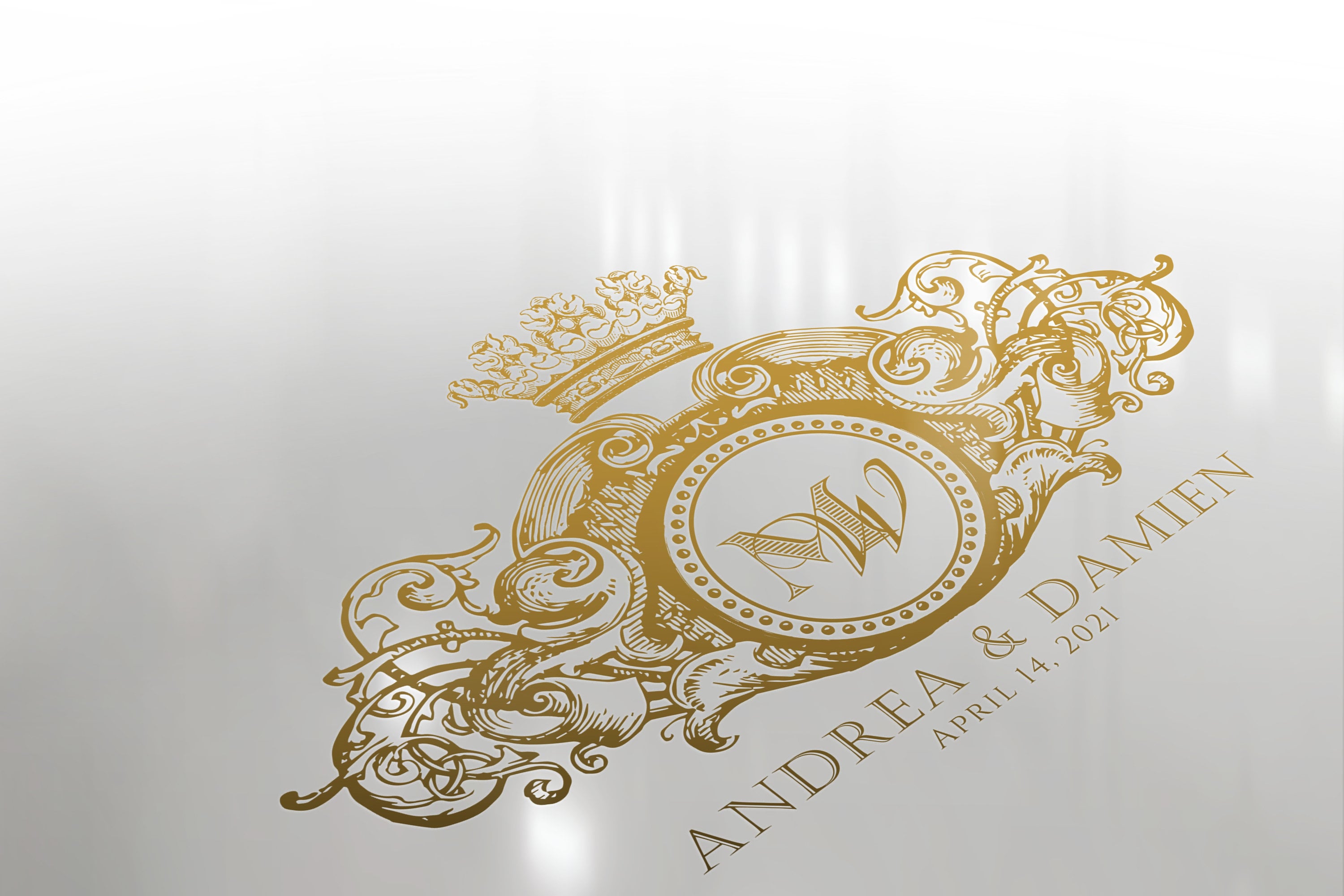 Classic Wedding Logo Vintage Logo Vintage Monogram Logo - Etsy