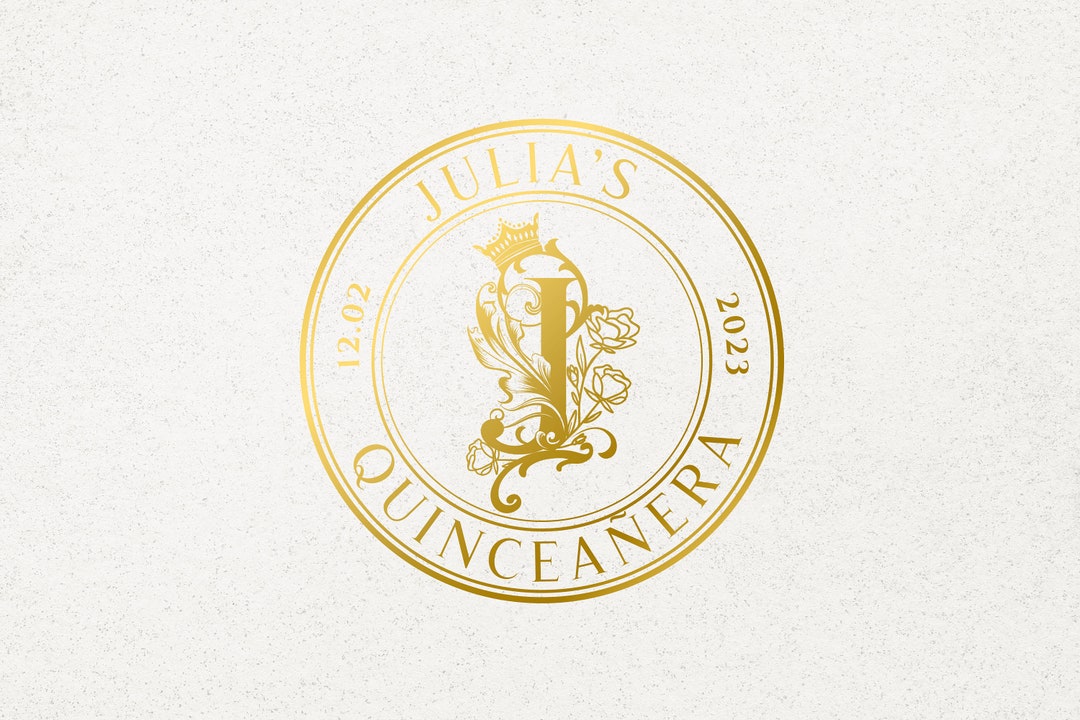 Monogram Svg, Custom Quinceanera Logo Design for Acrylic Quinceanera ...