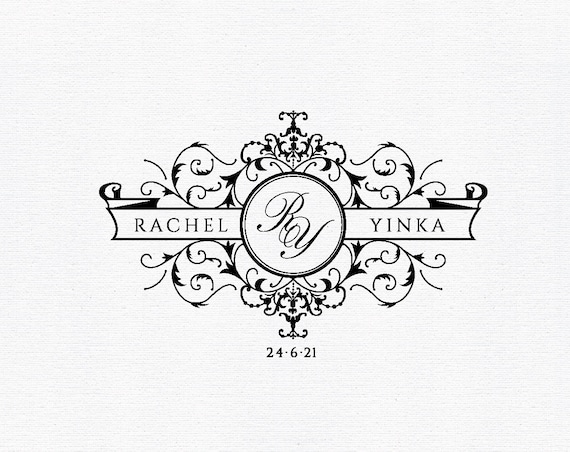 Rustic Wedding Monogram Templates
